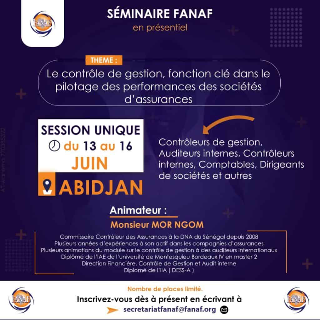 Séminaire de formation FANAF du 13 au 16 Juin 2023 à Abidjan - FANAF ...