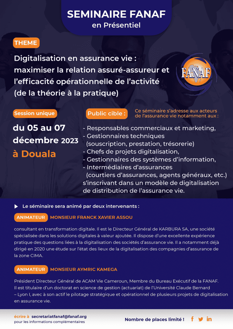 SÉMINAIRE FANAF en Présentiel - FANAF - Federation des Societes d ...